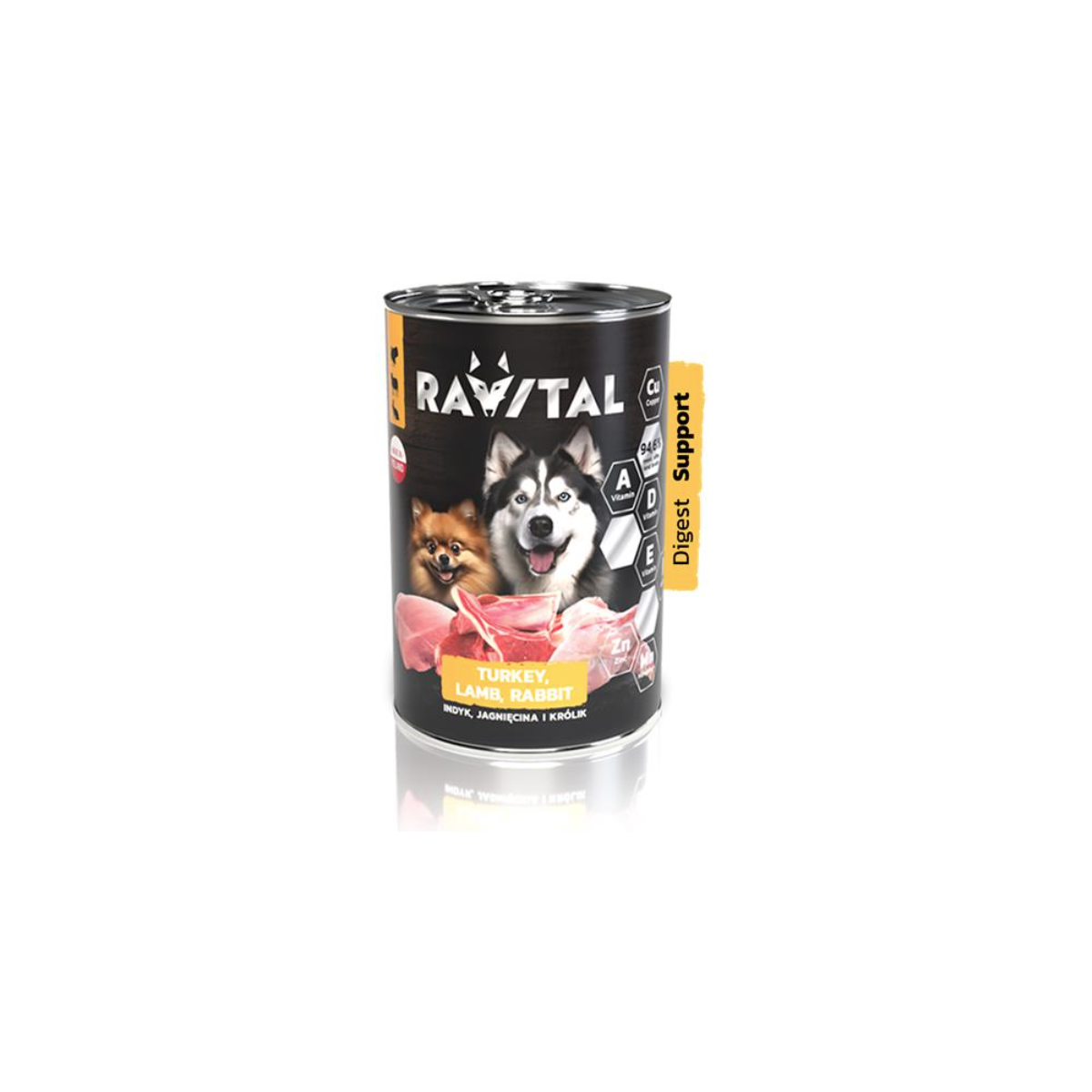 RAVITAL 400g Dose Hundefutter für alle erwachsenen Hunde jeder Rasse ...