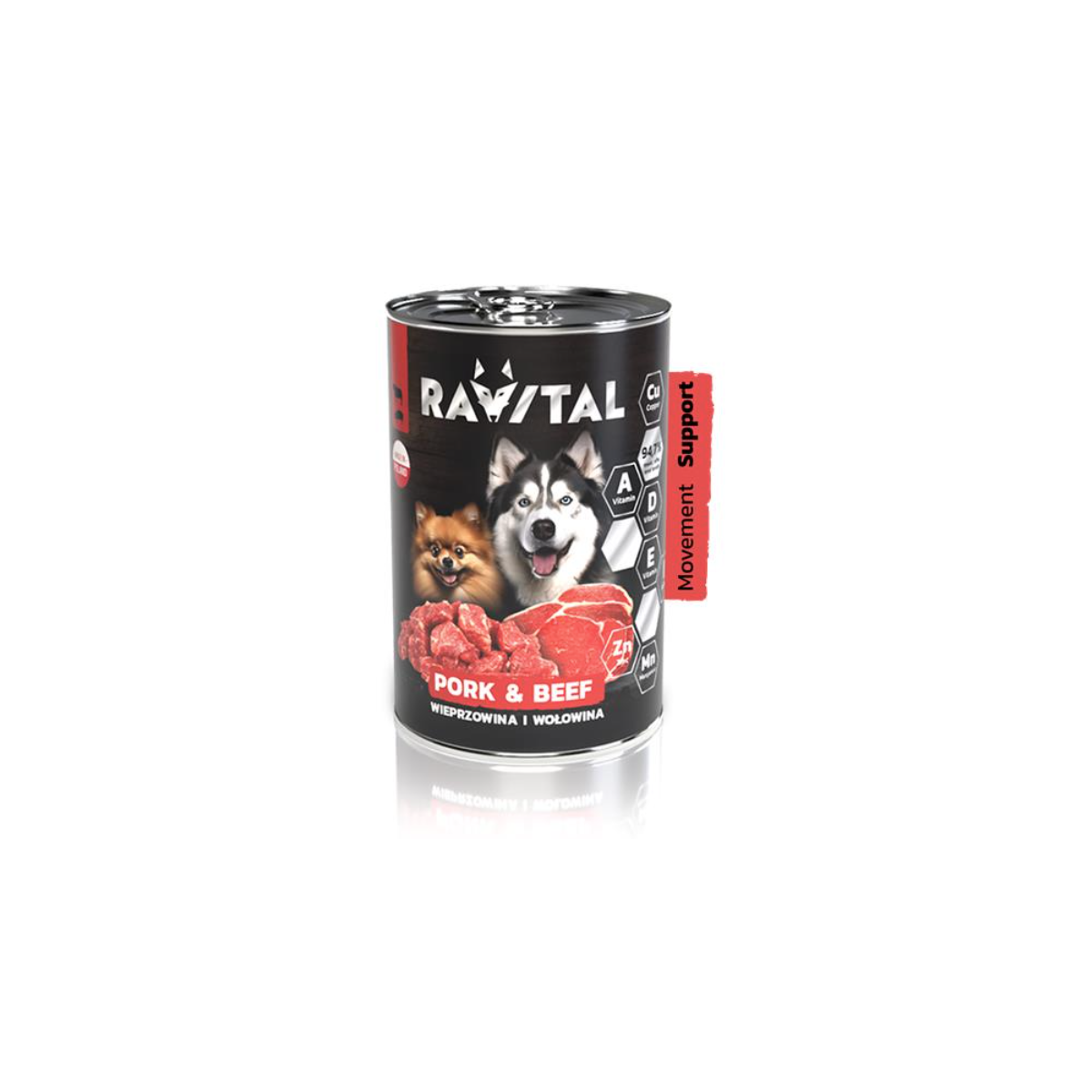 RAVITAL 800g Dose Hundefutter für erwachsene Hunde und aller Rassen m ...